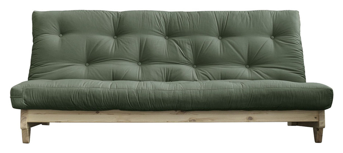 Fresh Sovesofa, Olive Green/Natur - UNOLIVING – Botrendy