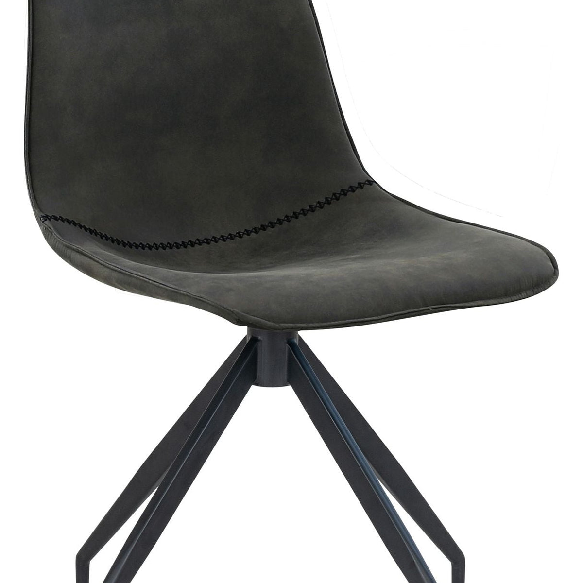 Monaco Spisebordsstol m. drejefod, Grå microfiber – Botrendy