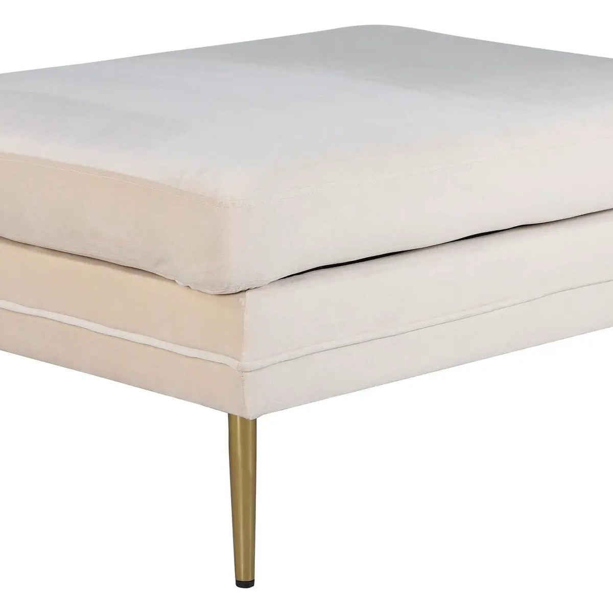 Boom Ottoman, Beige Velour - UNOLIVING.COM – Botrendy