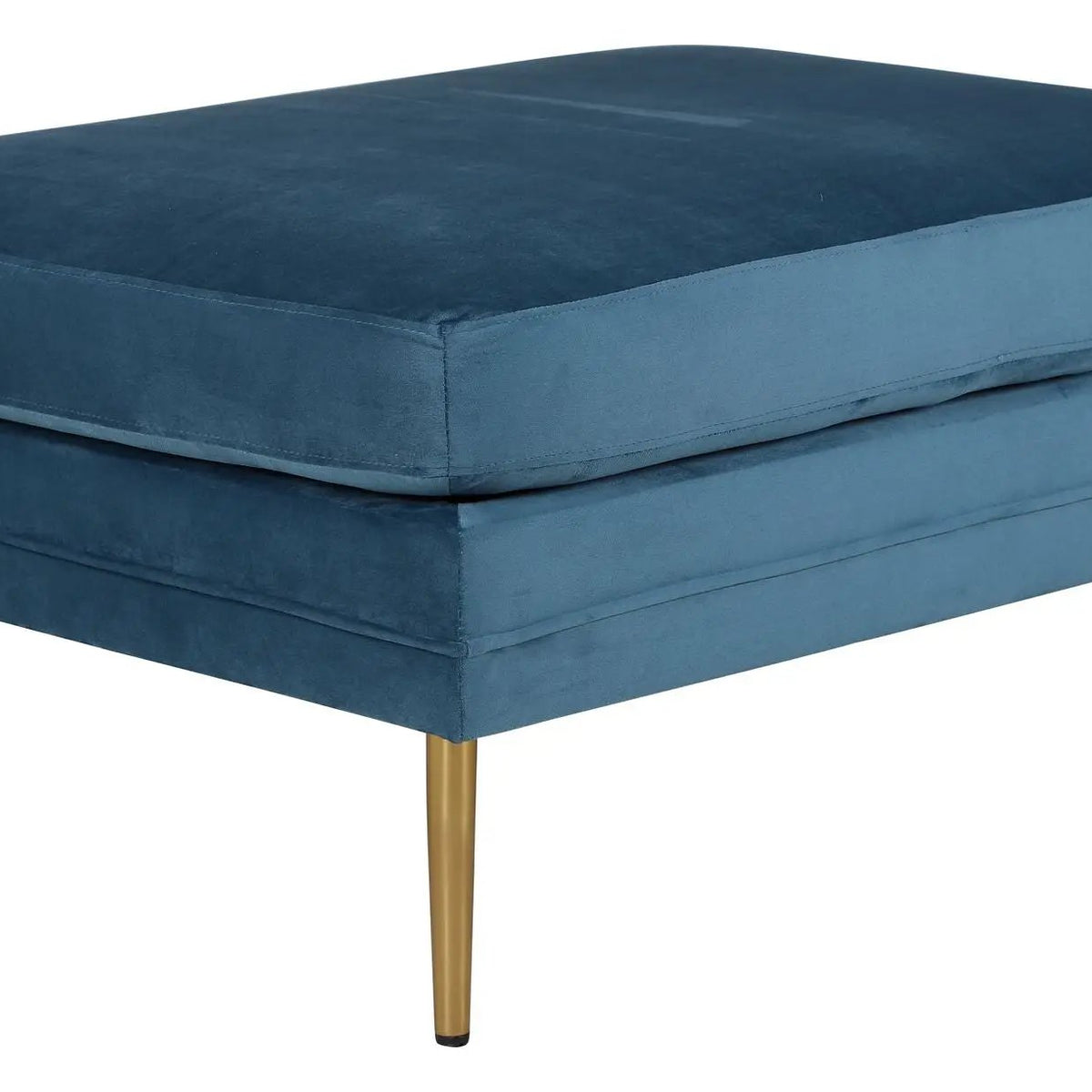 Boom Ottoman, Blå Velour - UNOLIVING.COM – Botrendy