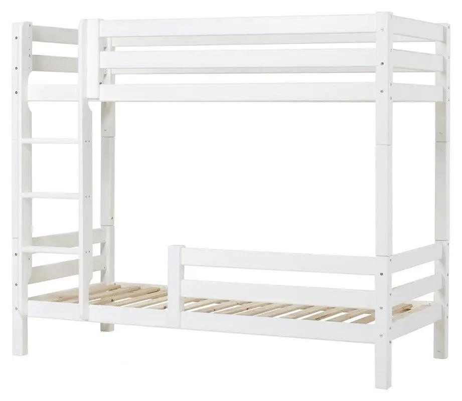 Hoppekids ECO Luxury Køjeseng m. 2x sengehest 90x200 - Hvid - – Botrendy