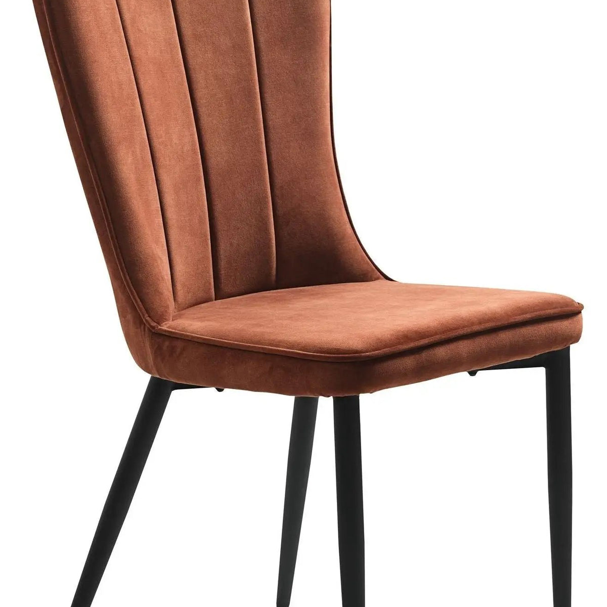 Hudson Spisebordsstol, Rust Velour - UNOLIVING – Botrendy