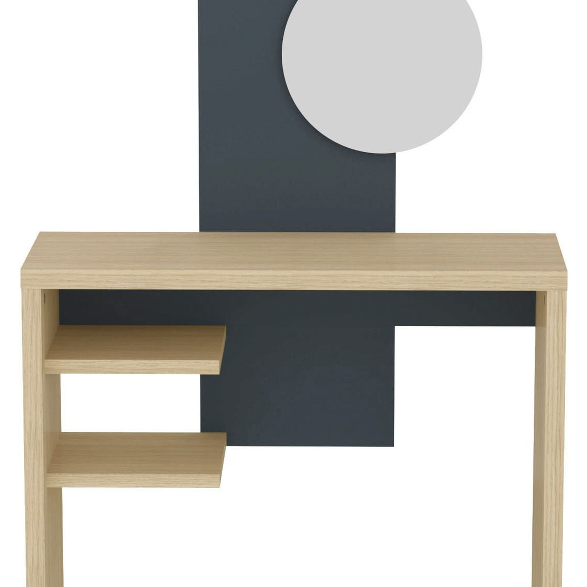 Hugo Makeup Bord, Grå/Natur – Botrendy