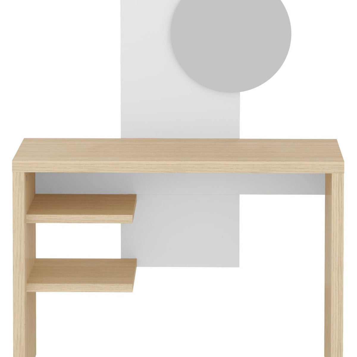 Hugo Makeup Bord, Hvid/Natur – Botrendy