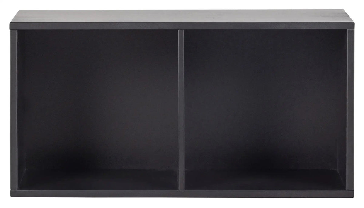 Lower Case Reol m. 2 rum, Sort – Botrendy