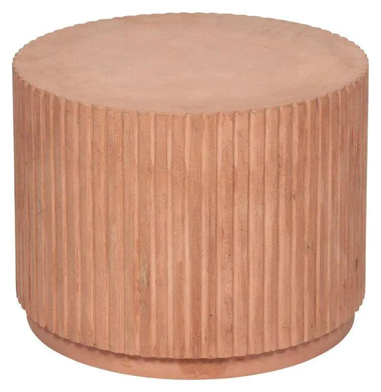 Rillo Podie Sidebord Fiberbeton Camel, Ø56 - UNOLIVING – Botrendy