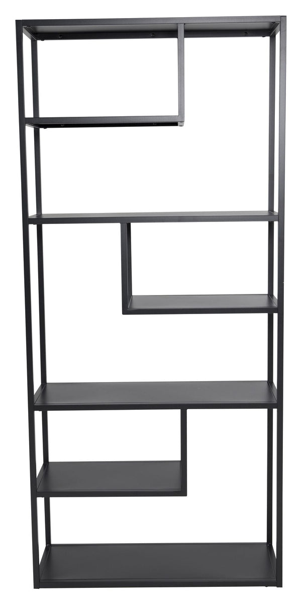 Staal, Reol, Sort metal - UNOLIVING – Botrendy